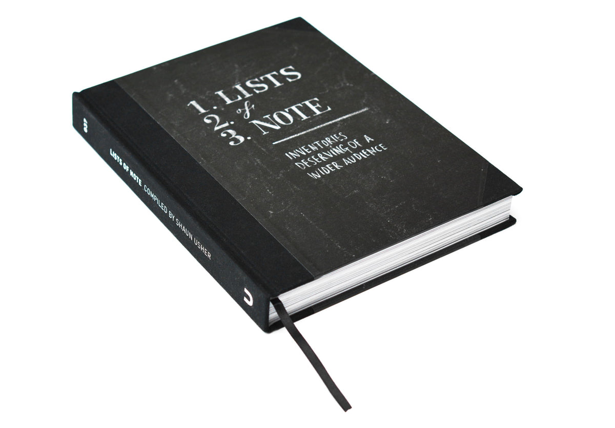 Lists of Note – Letters of Note